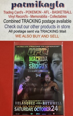 2010 TOPPS UFC FIGHT POSTER REVIEW #FPR-UFC104 UFC 104 MACHIDA VS ...