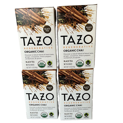 TAZO Tea, Organic Chai Black Tea Bags (Lot of 4 boxes) | eBay