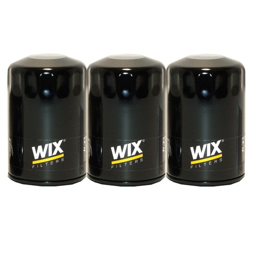 WIX Set of Engine 3 Oil Filters Spin-On for Buick Cadillac Chevrolet ...