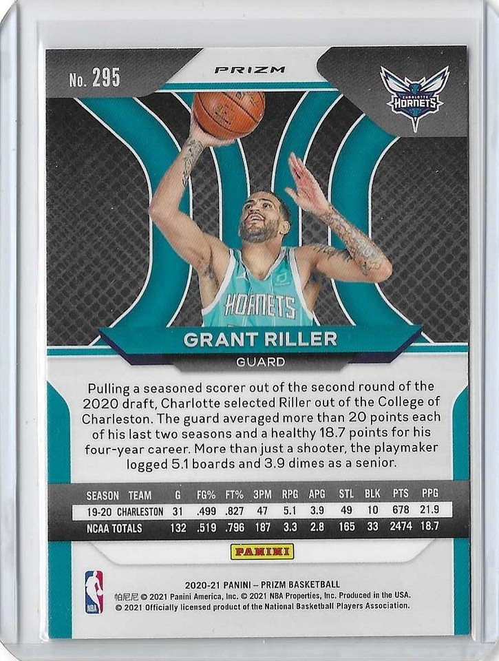 2020-21 Panini Prizm Grant Riller Red White & Blue Prizm Rookie Card ...