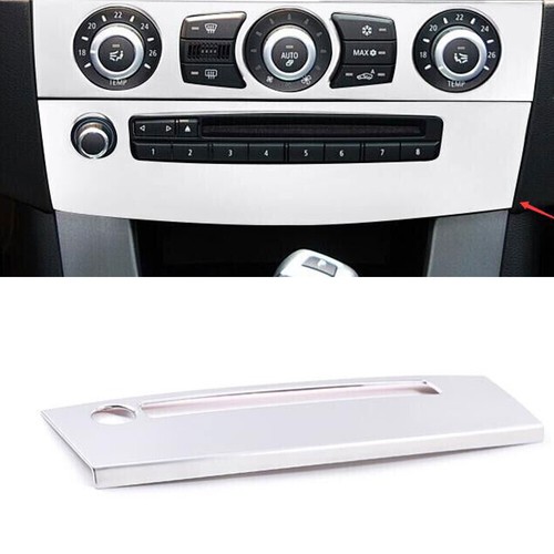Fit For BMW 5 Series 2004-2010 Matte Silver Central Console CD Button ...