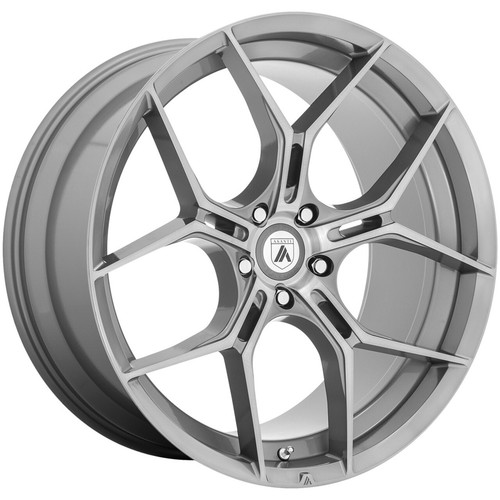 (1) 20x9 +38 Asanti Black ABL-37 Monarch 5x4.5 Titanium Brushed Wheel ...