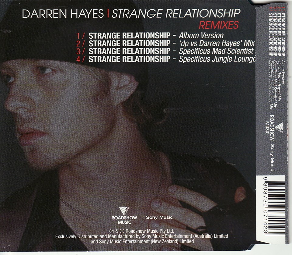 Darren Hayes - Strange Relationship Remixes - CD Single | eBay
