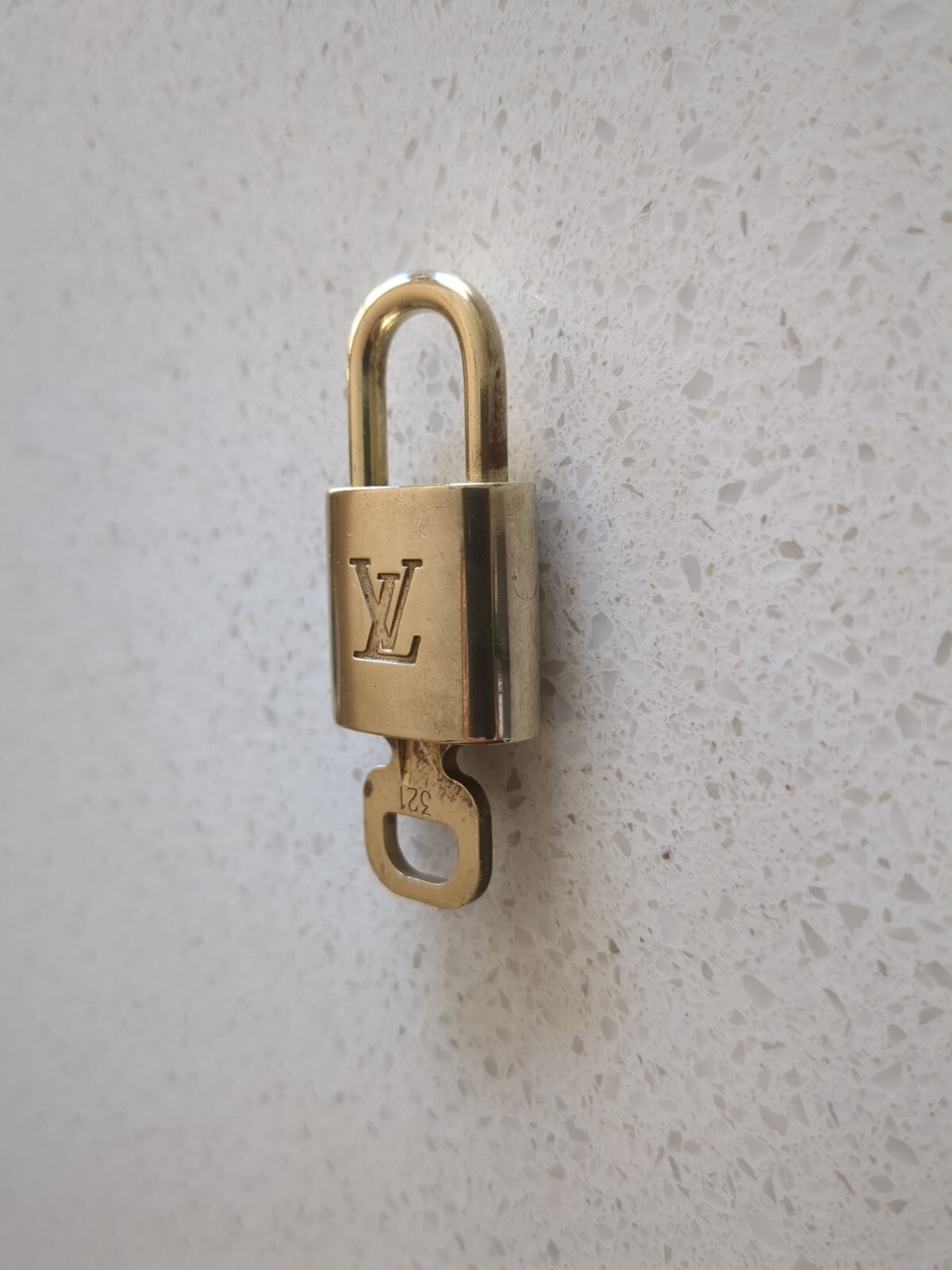 Louis Vuitton Brass Padlock And Key set no 321 spare key lock | eBay