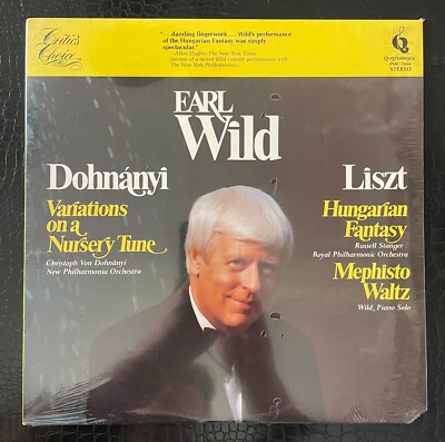 EARL WILD Dohnanyi Variations On A Nursery Tune/Liszt LP NEW Cut Corner ...