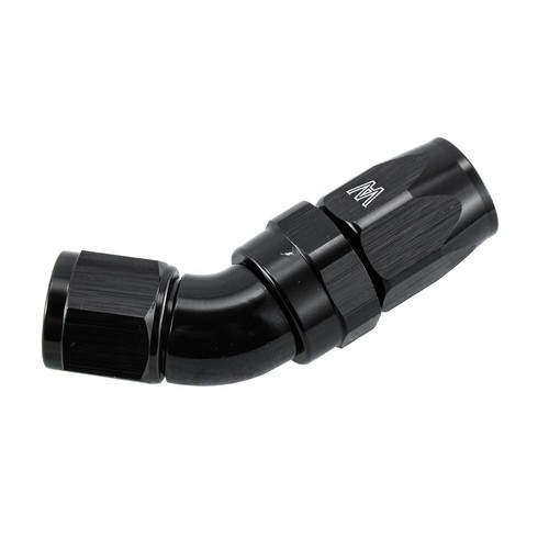 Aluminum AN8 45 Degree Full Flow Hose End Fitting 100 Series Braided ...