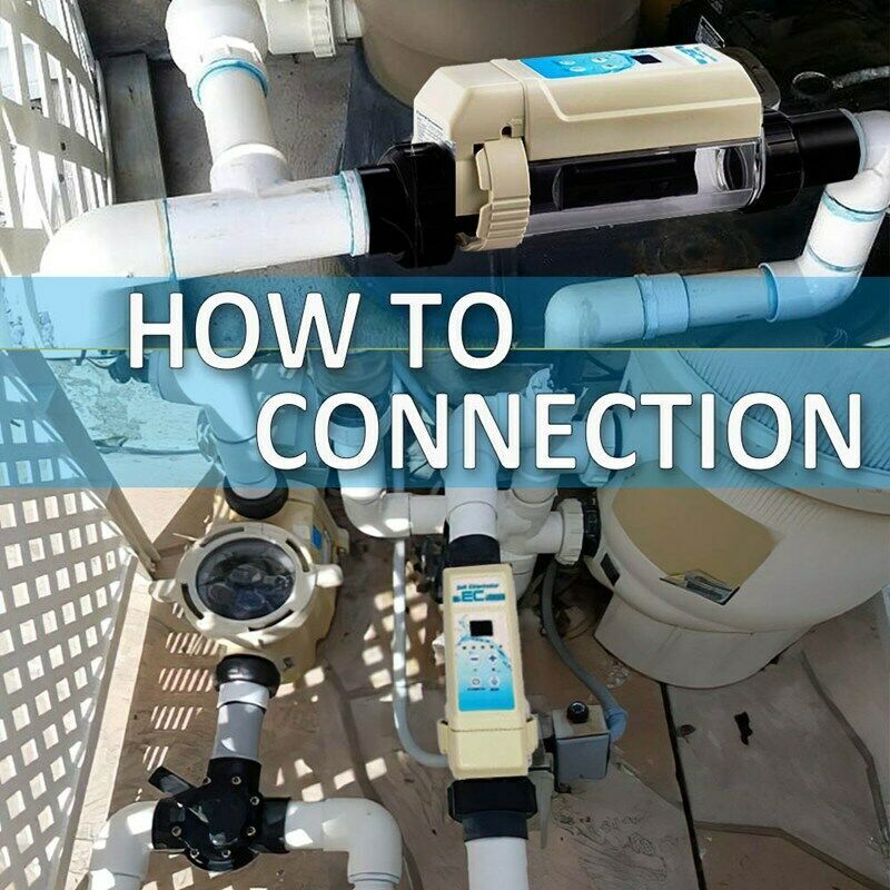 Complete Salt Water Pool Chlorine Generator System Fits 26000 Gallon ...
