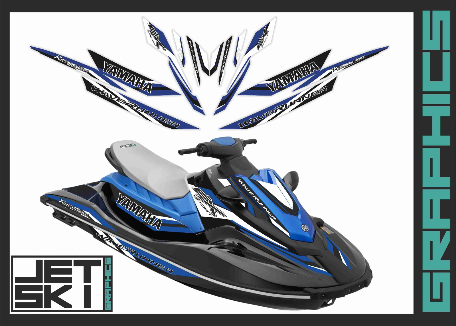 Yamaha EX sport for 2020 graphics set jet ski waverunner decals kit ...