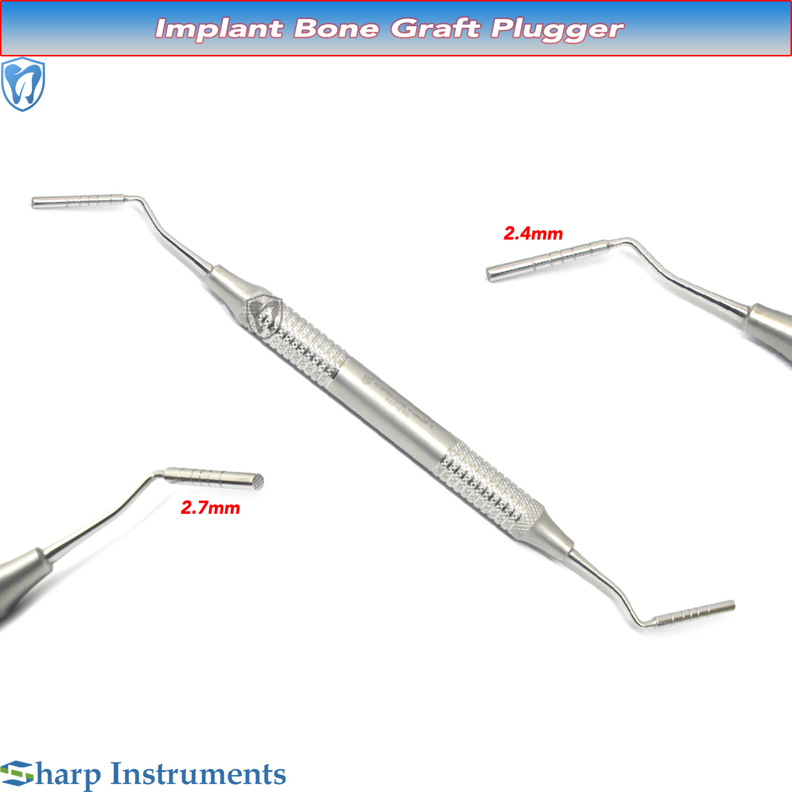 Implant Bone Graft Plugger, Packer, Compactor Bone Graft Syringe Dental ...
