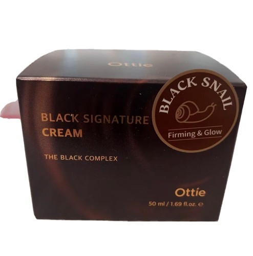 Ottie Black Snail Signature Face Cream Radiant Skin 1.69oz NIB + Free ...