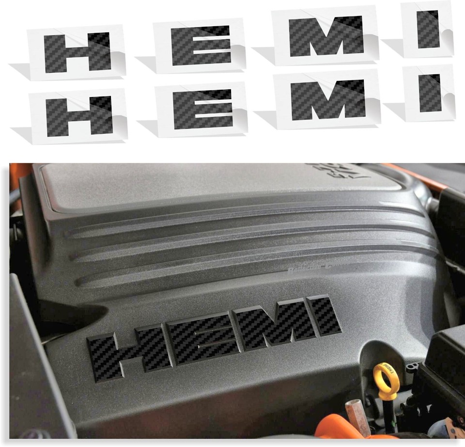 HEMI Engine Cover Decals (pair) for Charger and Challenger 5.7 Liter | eBay