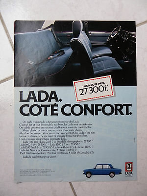 Advertisement Lada 2105 VAZ 1981 Press Clipping | eBay Australia