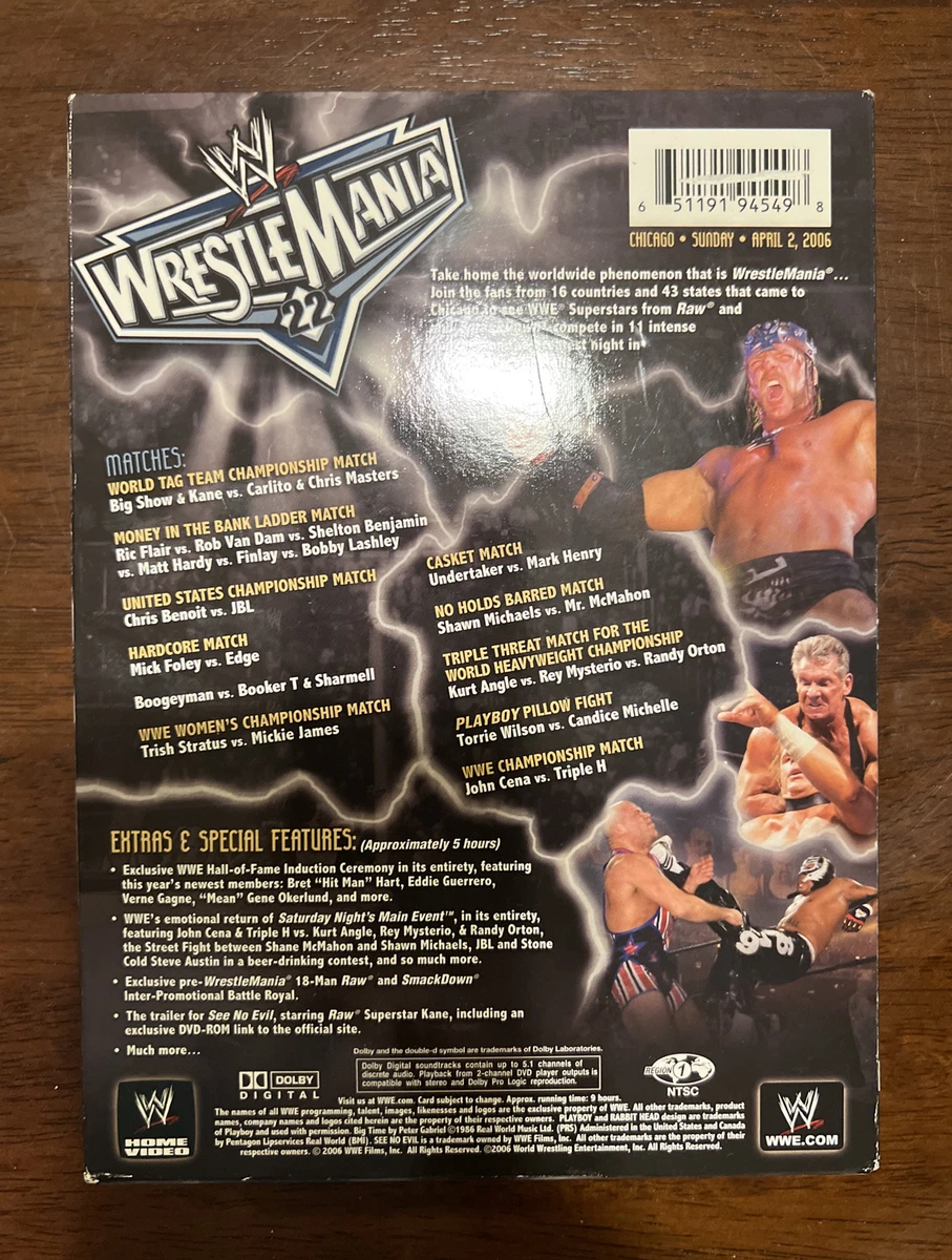 Wrestlemania 22 Match Card