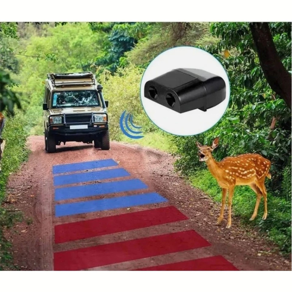 2 PAIR (4PCS) Hidden SONIC ANIMAL REPELLER SHOO WHISTLE ROO KANGAROO ...