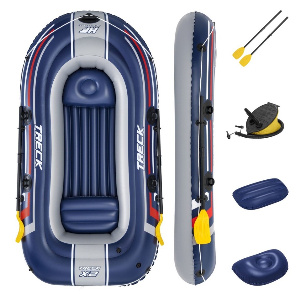 Hydro Force Treck Inflatable Rubber Boat, 2 Person Inflatable Dinghy ...