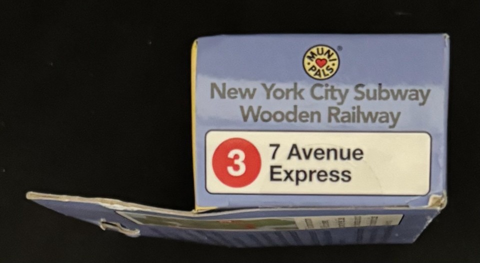 MuniPals New York City Subway 3 Train 7 Avenue Express Wooden Railway ...
