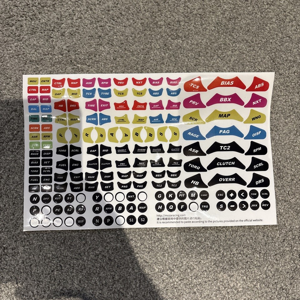 MOZA Racing GS V2P Steering Wheel Microfiber Leather, Faux Leather ...