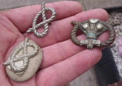 THREE OLD GENUINE STAFFORDSHIRE REGIMENT KNOT BADGES. | eBay UK