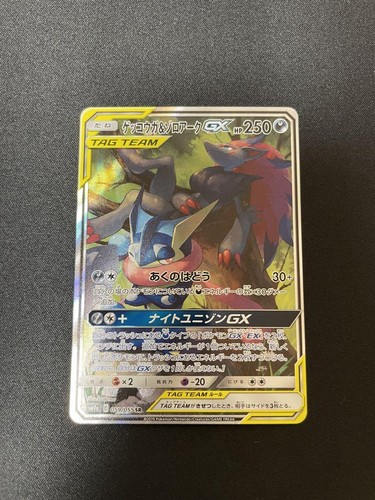 Pokemon Card Greninja & Zoroark GX SM9a 059/055 SR Super Rare 2019 Japanese | eBay