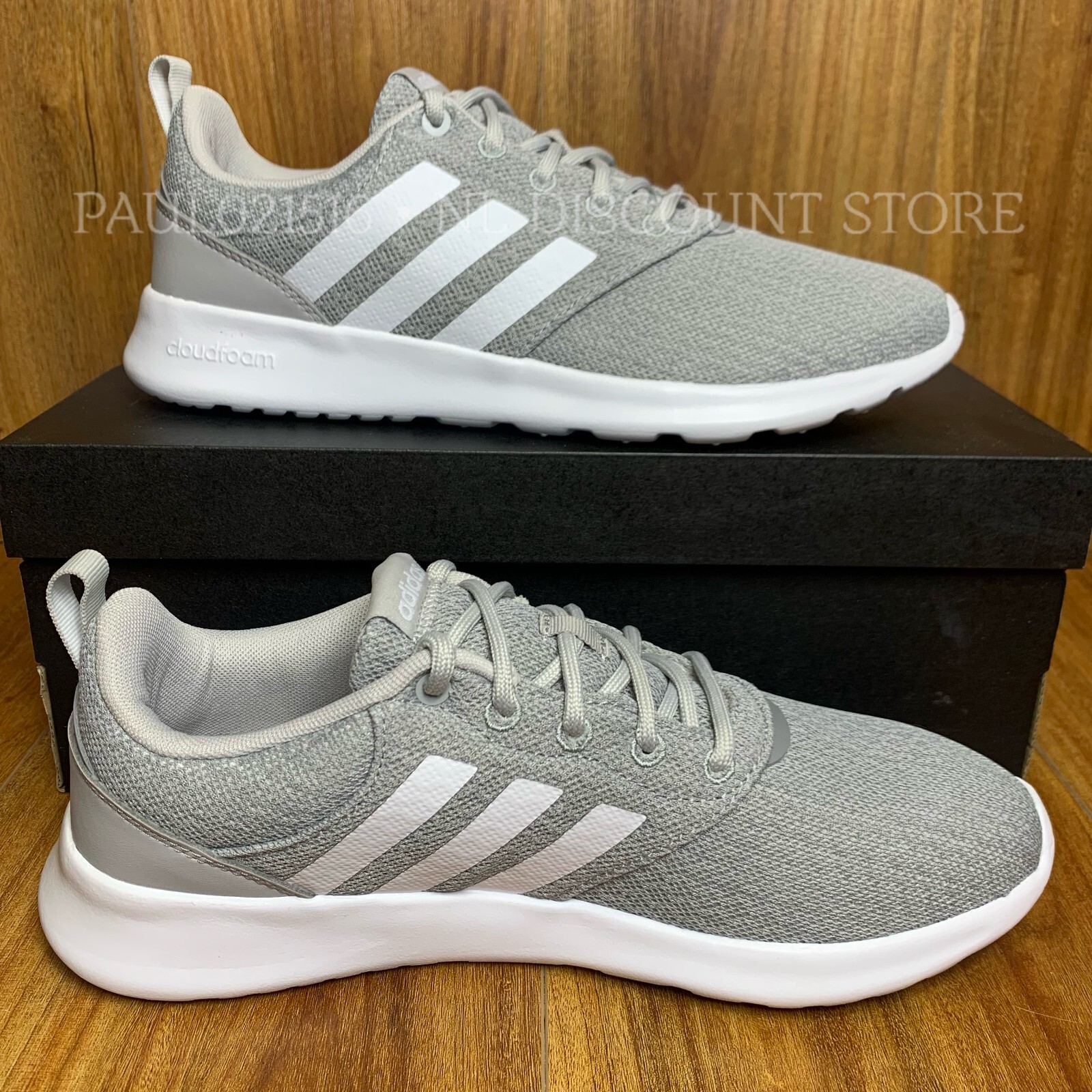 ADIDAS Women's QT Racer 2.0 Running Sneaker Shoes ~ Gray | eBay