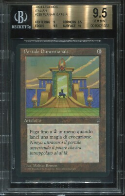 Italian Planar Gate BGS Graded 9.5 w/ 10 sub Legends MTG magic | eBay