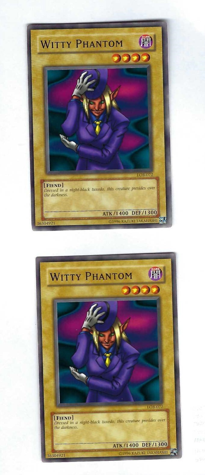 Witty Phantom - LOB 072 - Yugioh - Unlimited NM/M (Never Played) | eBay