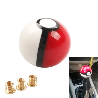 Pokeball Shift Head Pokemon PokeBall Gear Shift Knob 54mm | White ...