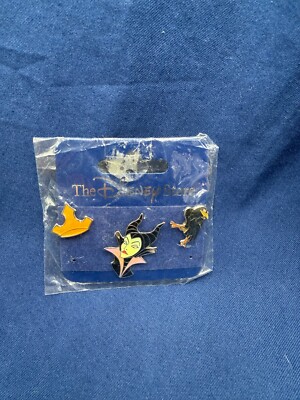 Disney Store Japan Maleficent Pin Set Diablo Aurora Crown RARE dd | eBay