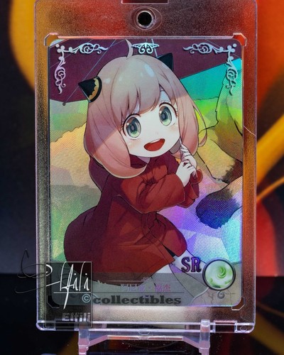 Anya Forger SR - NS-2M07-049- Doujin Card Holo Foil Waifu Anime TCG Spy ...