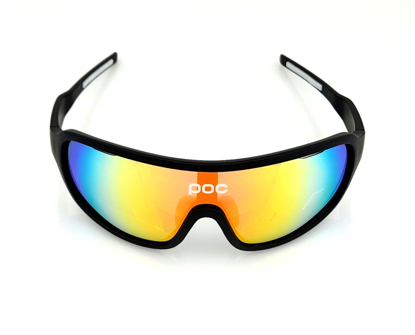POC Blade Shield Sports Sunglasses Matte Black Frame Orange Mirror Lens OPEN BOX | eBay