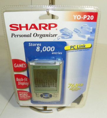 Sharp Personal Organizer YO-P20 New Old Stock Sealed 768KB Memory Touch ...