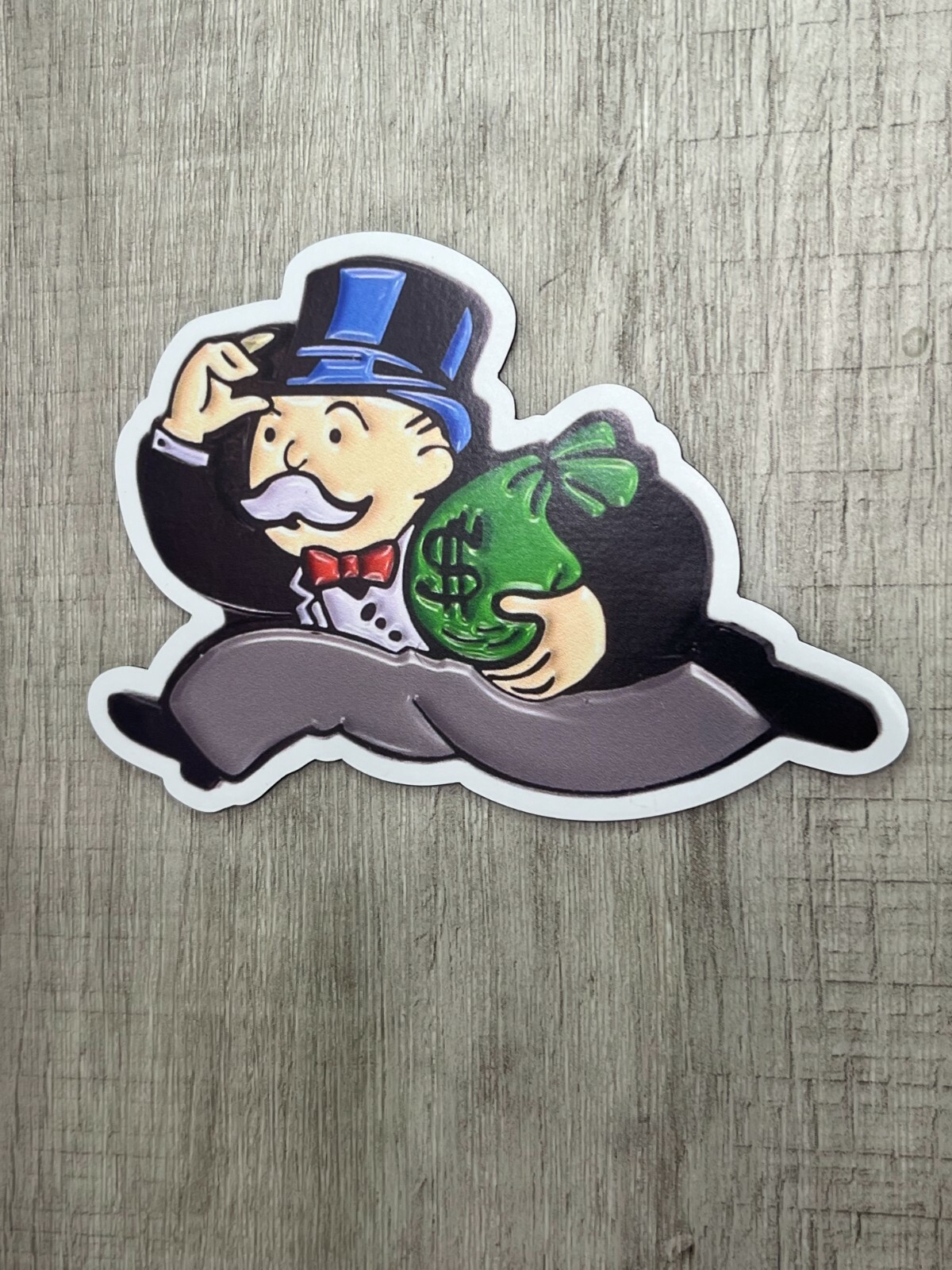 Mr. Monopoly Man~Magnet Game Moneybag Vinyl Decal Wall Decal Room Phone ...