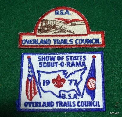 BOY SCOUT - TWO OVERLAND TRAILS COUNCIL PATCHES - FREE SHIPPING | eBay