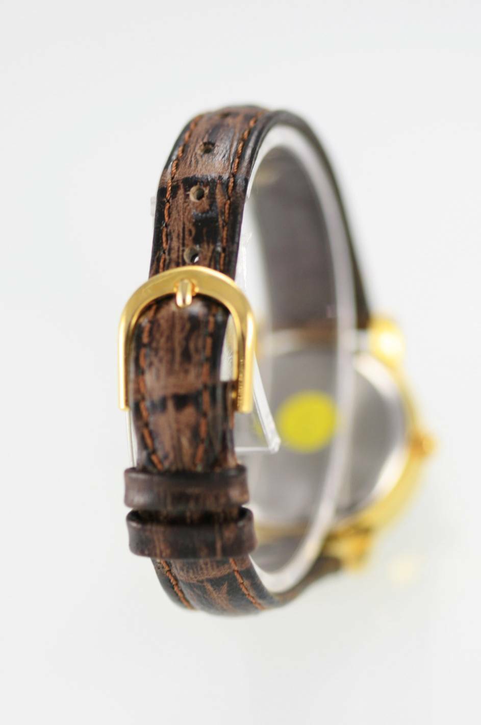 Cardini Women's Leather Stainless Steel Water Resistant Easy Read ...