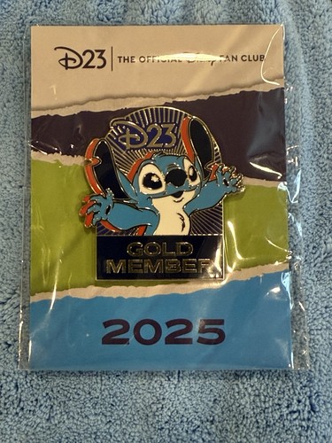 Disney Fan Club Exclusive D23 Gold Member Stitch Pin 2025 Disney ...