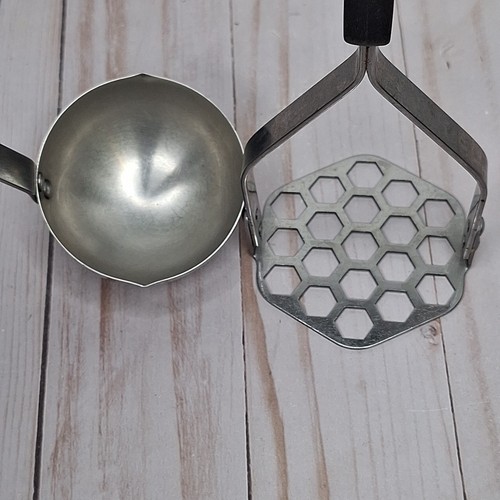 Lot of 5 Vintage MCM STANLEY Stainless Steel Curved Handle Kitchen ...