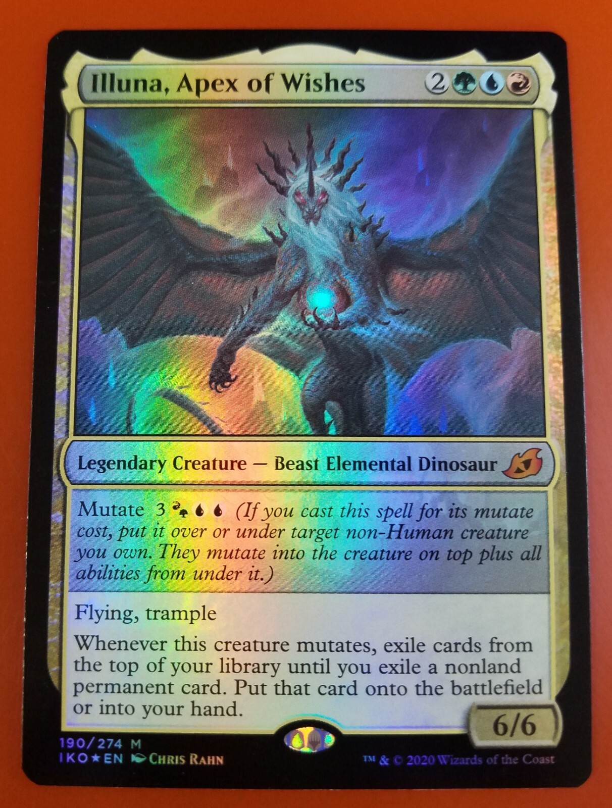 1x Illuna, Apex of Wishes | FOIL | Ikoria Lair of Behemoths | MTG Magic ...