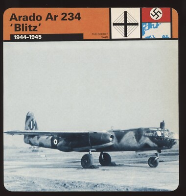 Arado Ar 234 Blitz Edito Service Card Second World War II Secret | eBay