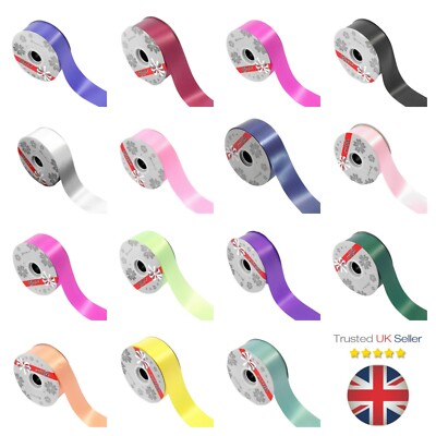 Poly Ribbon 2" 50mm wide Crafts Wedding Floristry Gift Decoration ...