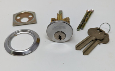 Corbin Russwin 59C2 6 Pin Rim Cylinder, 26D, 0 Bitted, Includes 2 ...