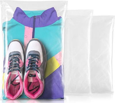 100 Clear Poly Bags 12" x 18" Open Top Plastic Bags 2 mil | eBay