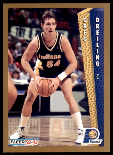 1992-93 Fleer Greg Dreiling . Indiana Pacers #349 | eBay