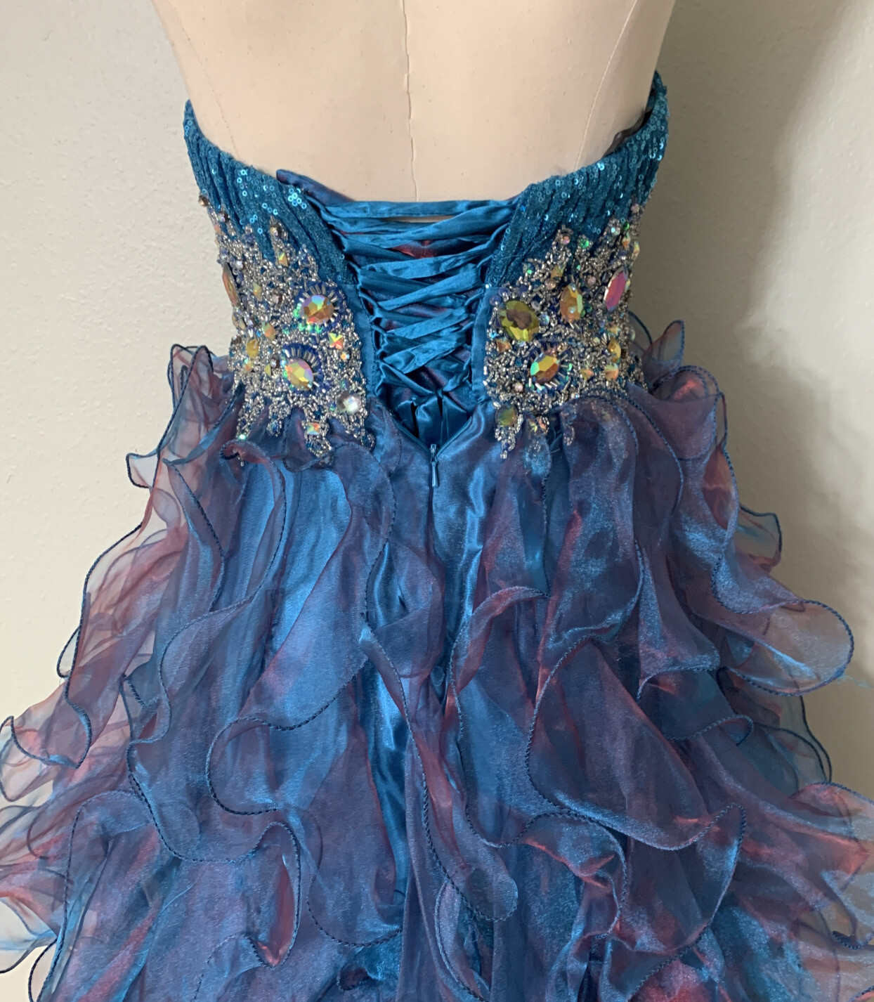 FIESTA EVENING PAGEANT FORMAL BALL GALA DRESS WEDDING… - Gem