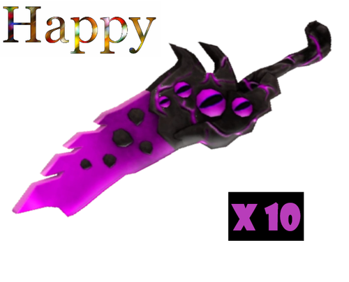 PURPLE SEER x 10💜🖤FAST DELIVERY💜🖤MURDER MYSTERY 2💜🖤MM2 GODLY KNIVES ...