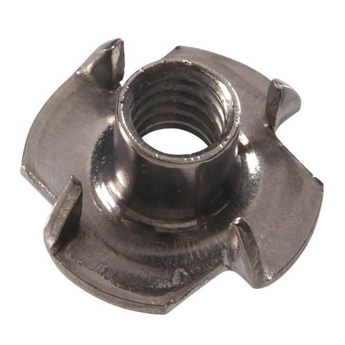 STAINLESS STEEL 4 PRONGED CAPTIVE TEE NUT WOOD FURNITURE T NUTS M4 M5 ...
