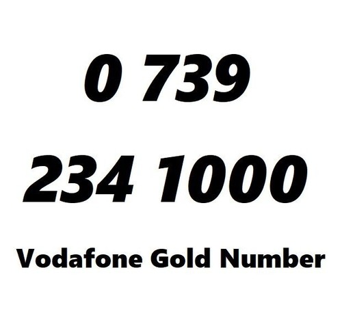 Vodafone Golden Vip Number Sim Card Easy Phone Mobile Memorable ...