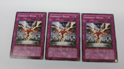3x INFERNITY BREAK TRAP TSHD-EN069 1ST EDITION COMMON YUGIOH NM ...