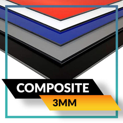 Colours Aluminium Composite 3mm Blank Board (dibond) Sign Black Red ...