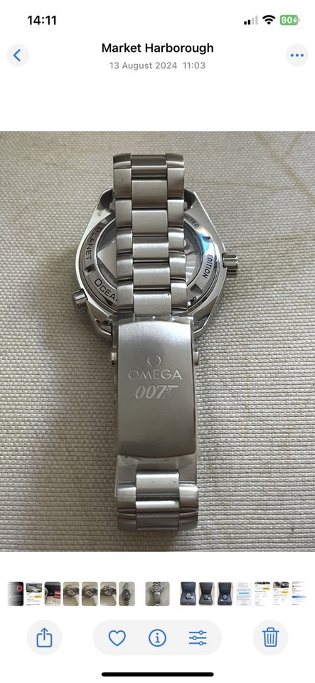 OMEGA James Bond Skyfall Limited Edition Watch with Original Box New ...