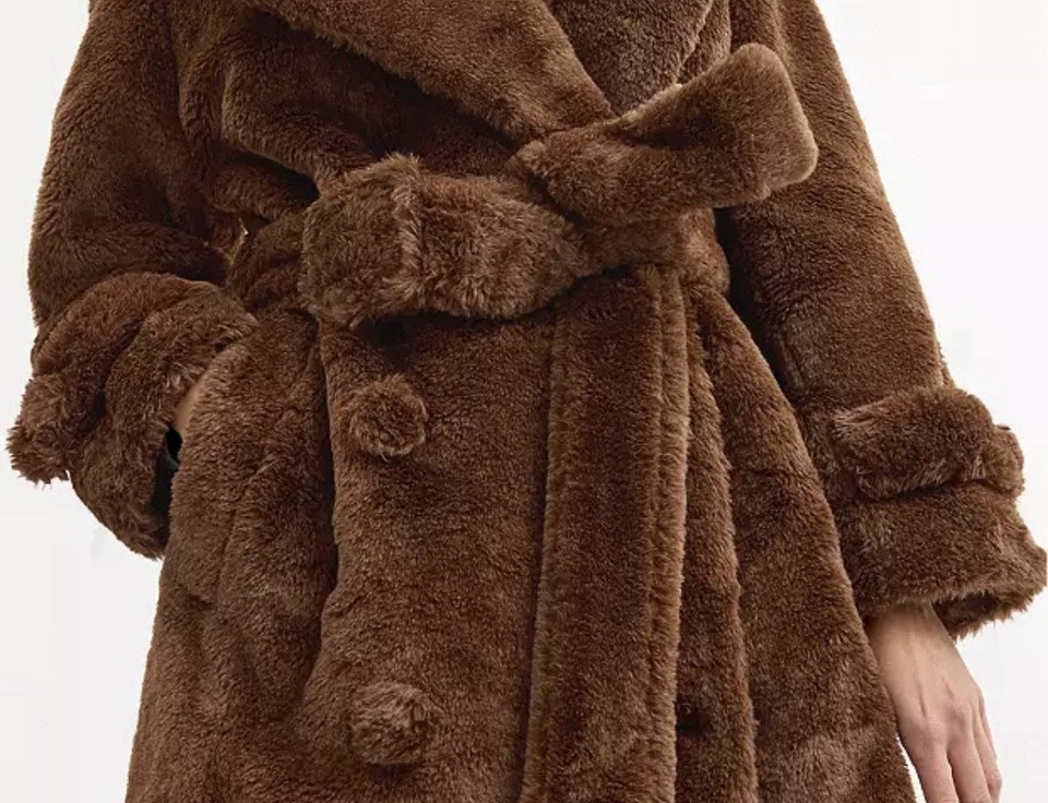 Coach Official Faux fur teddy coat made from recycled polyester CDL94 ...